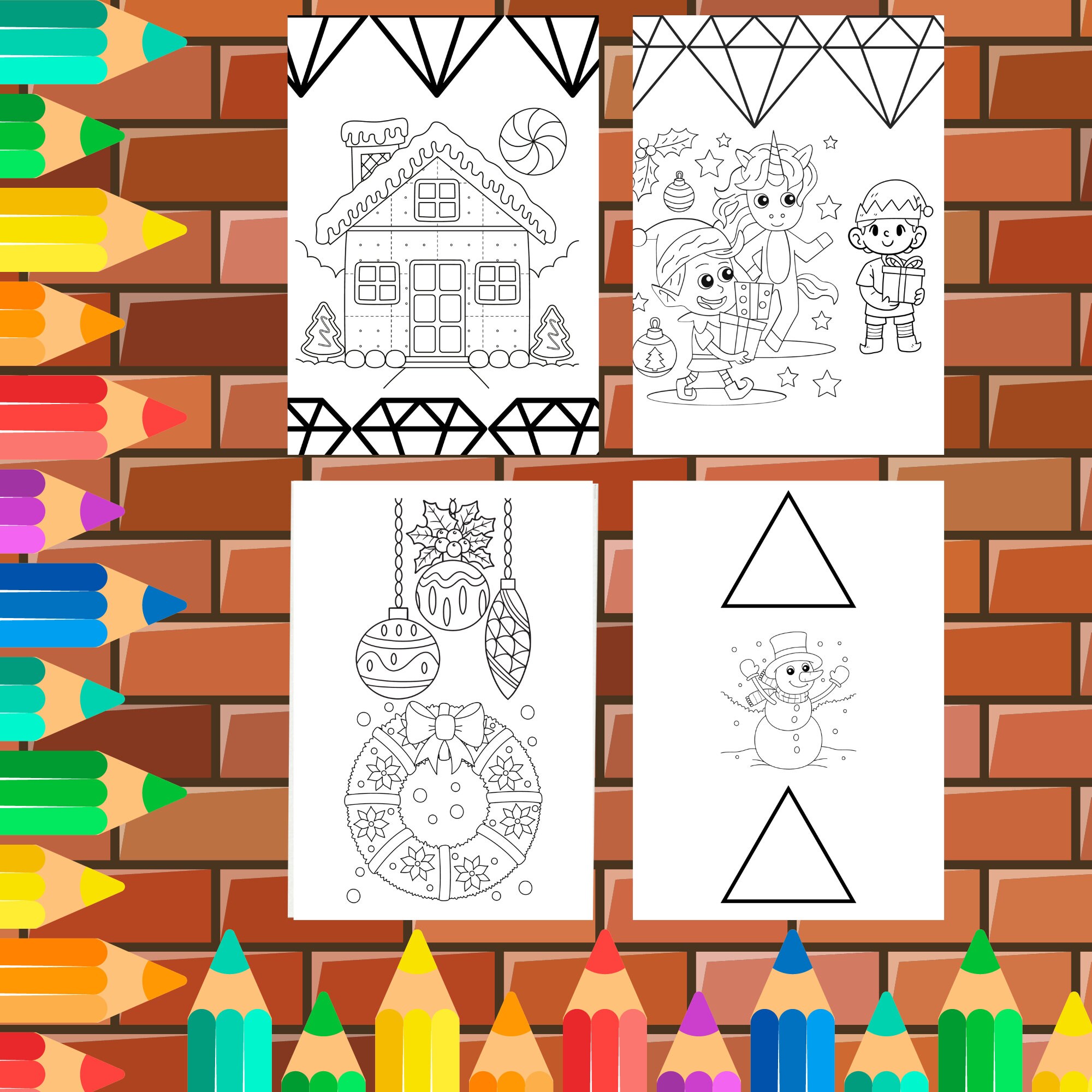 20 Printable Christmas Coloring Pages Coloring Pages for Kids Christmas ...