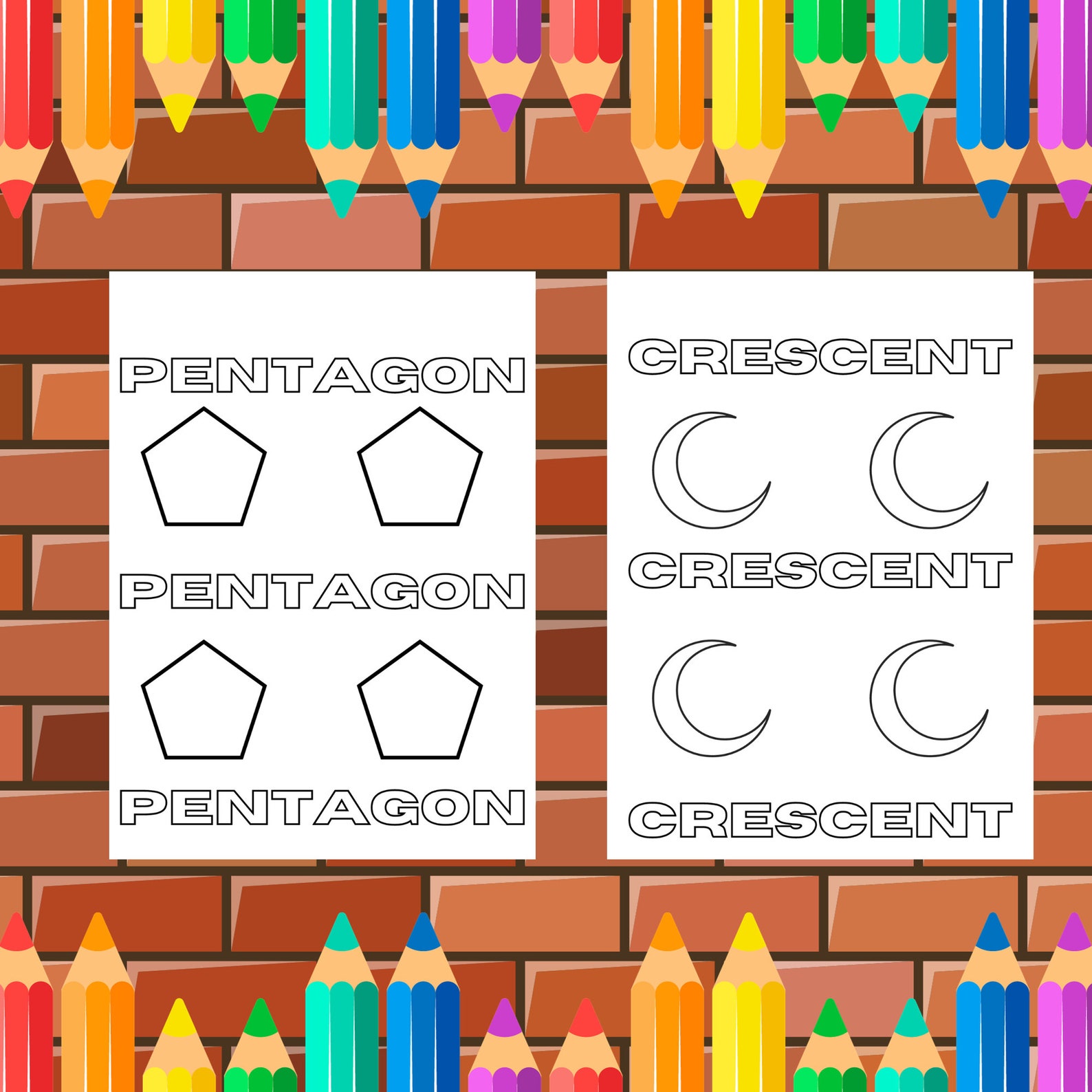 10 Printable Basic Coloring Pages Kids Coloring Pages Shape Coloring ...