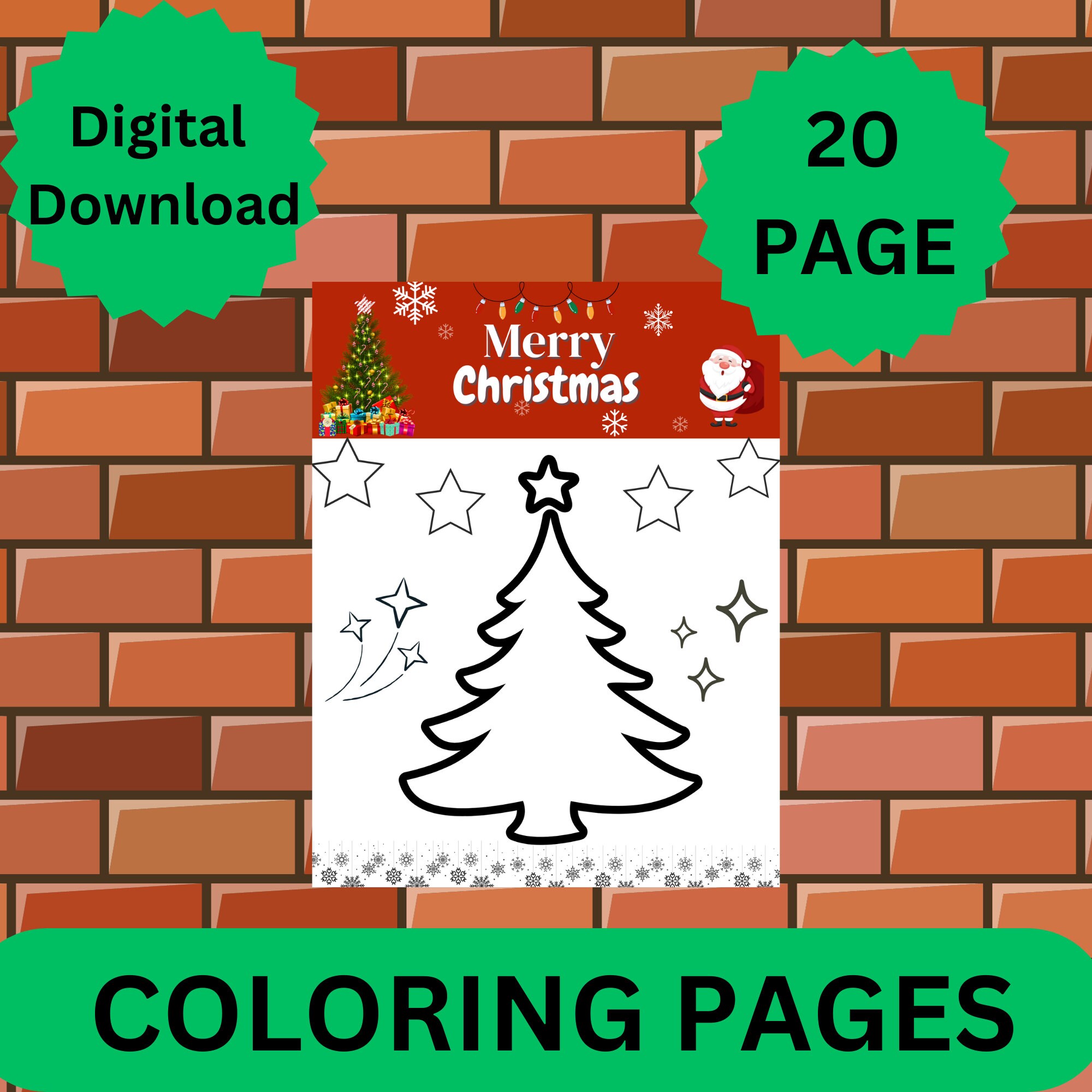 20 Printable Christmas Coloring Pages Coloring Pages for Kids Christmas ...