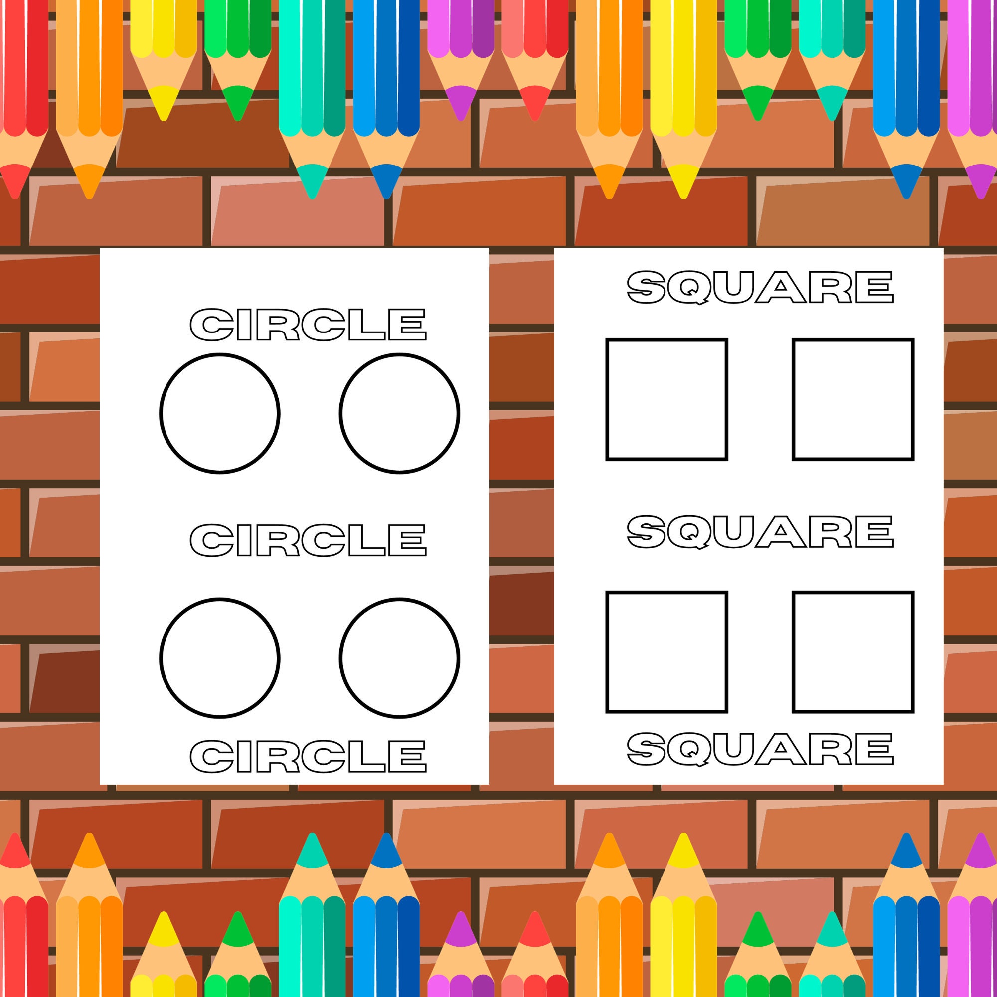 10 Printable Basic Coloring Pages Kids Coloring Pages Shape Coloring ...