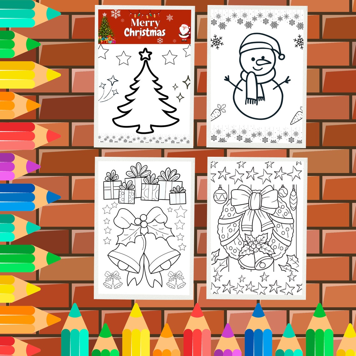 20 Printable Christmas Coloring Pages Coloring Pages for Kids Christmas ...