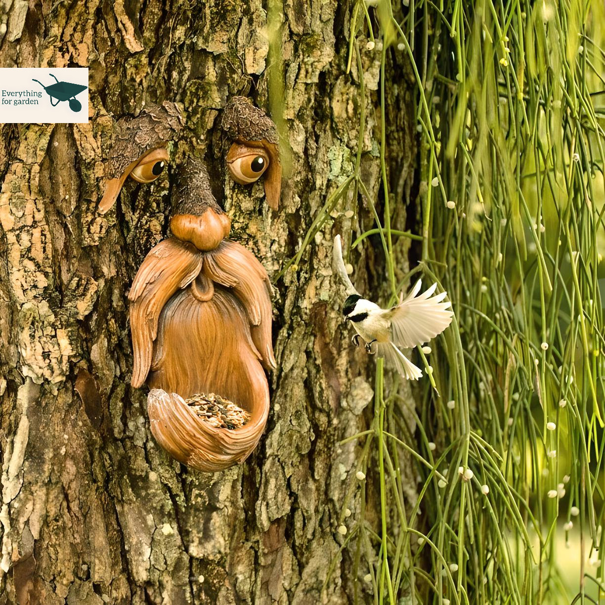 Tree Faces Garden Decor tree Hugger Bird Feeder Yard Art Gift for Dad ...