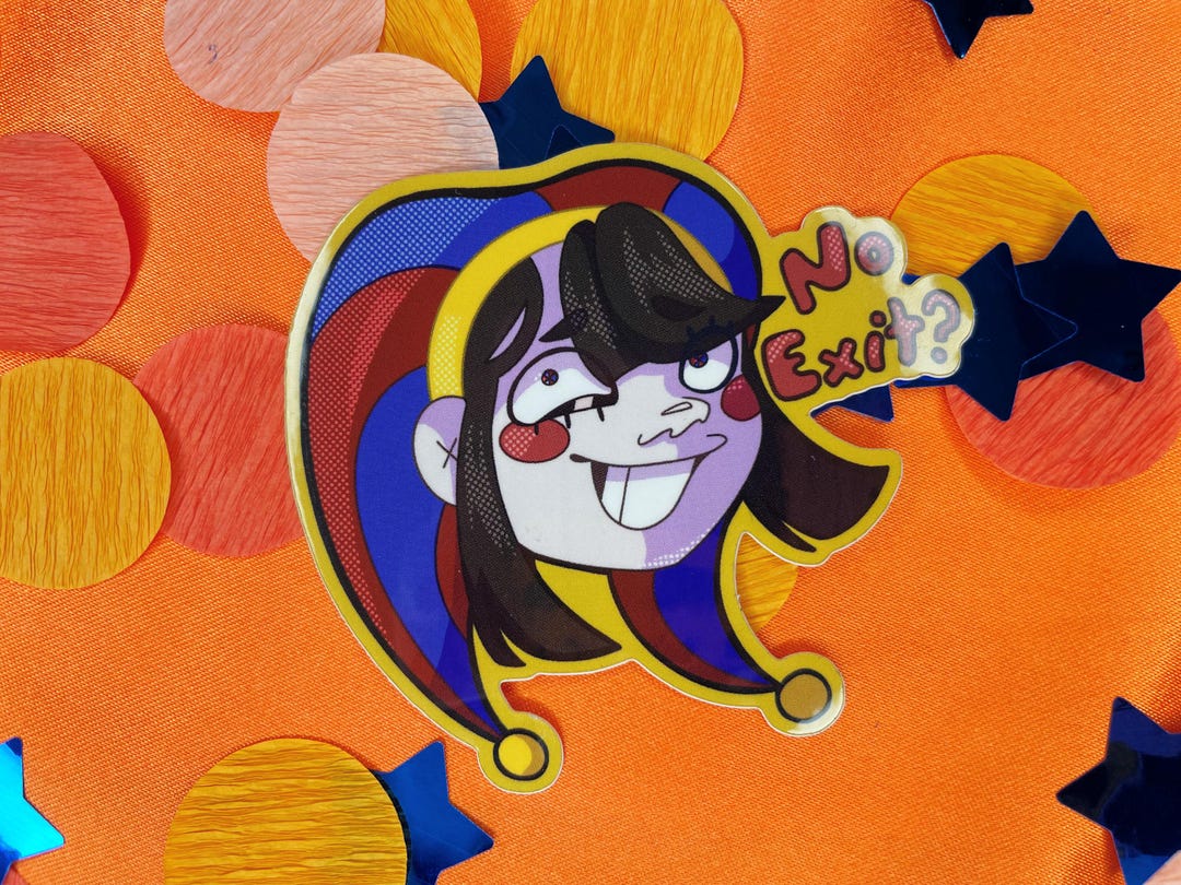 The Amazing Digital Circus | Pomni "no Exit?" Sticker - Etsy