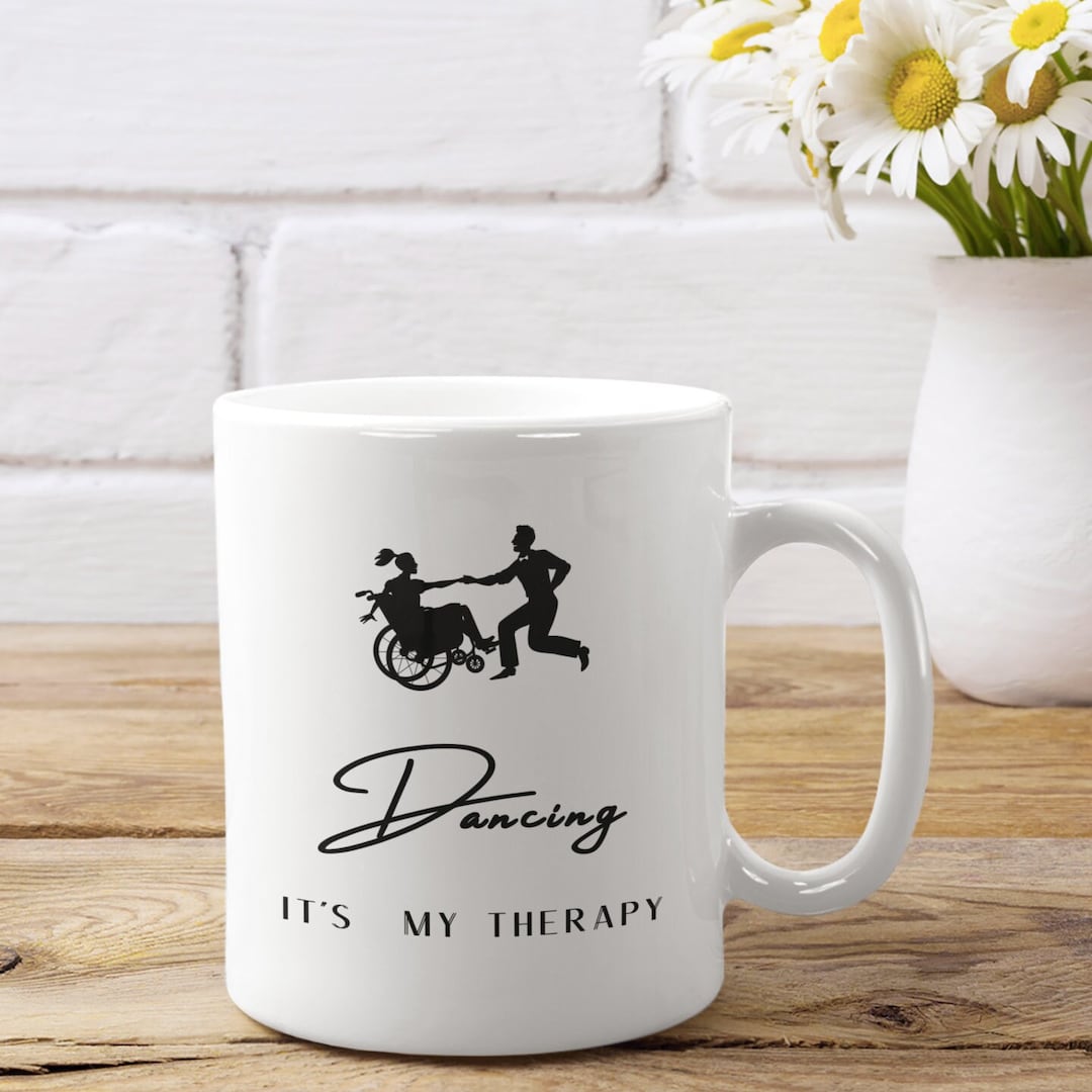 Fun Wheelchair Dance Coffee Mug for Student Dancer Latin Ballroom Salsa ...