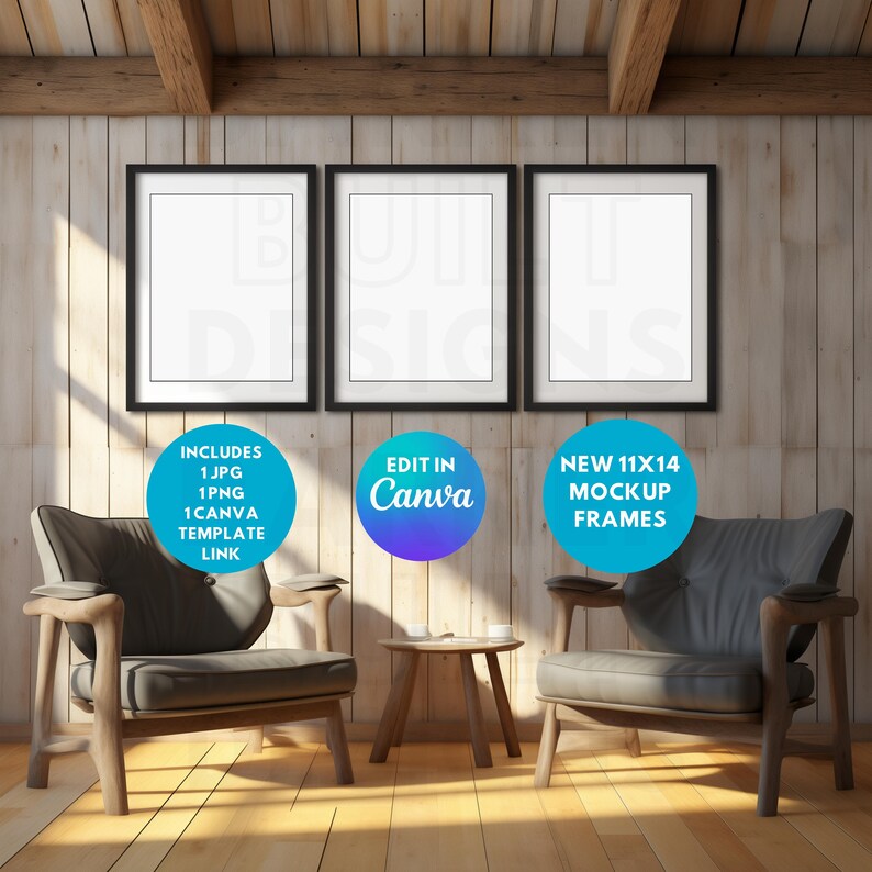 11x14 Mockup JPG and PNG Files | Canva Template | Rustic Cabin Living ...