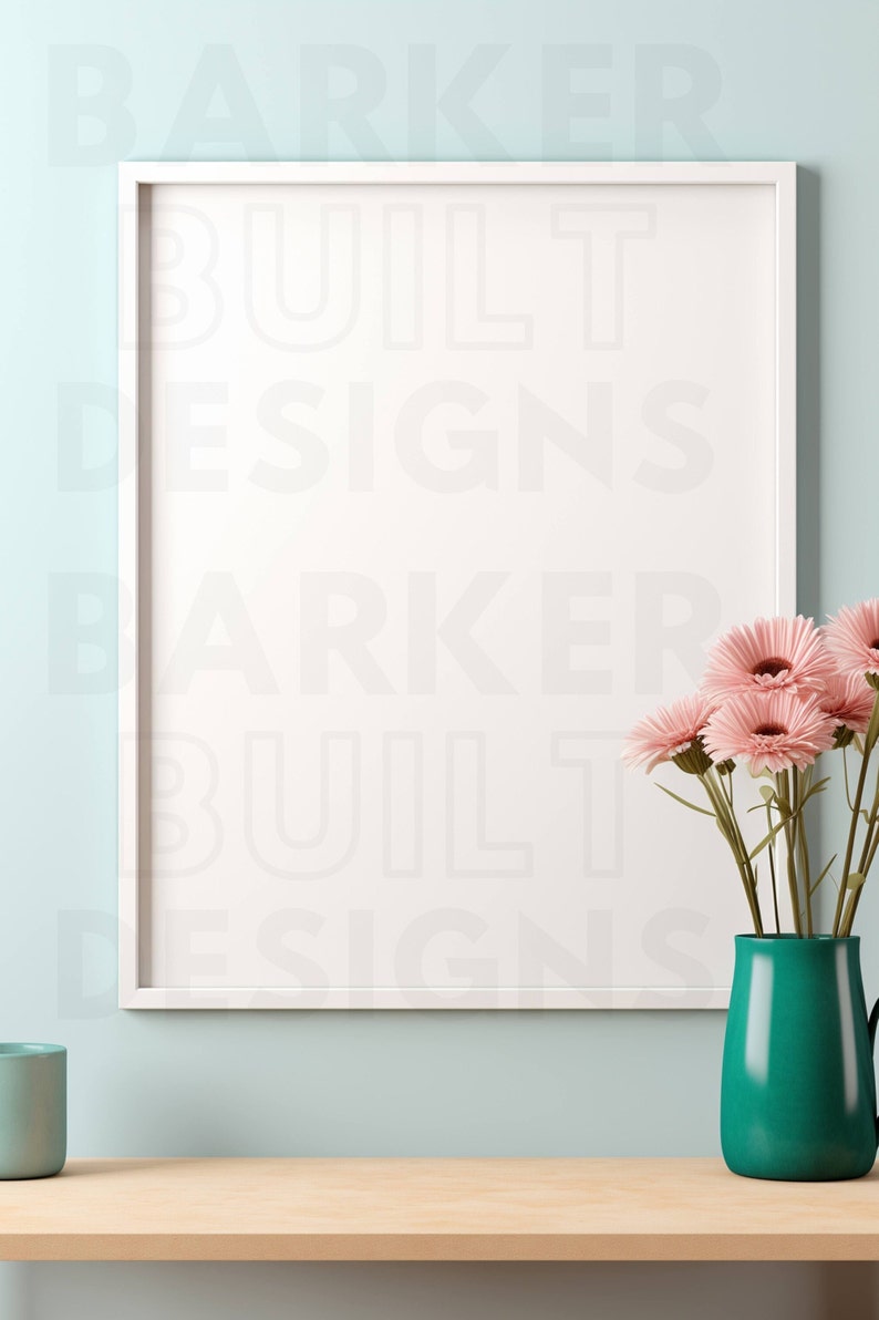 11x14 Mockup JPG and PNG Files Canva Template Bright Minimalist Frame ...