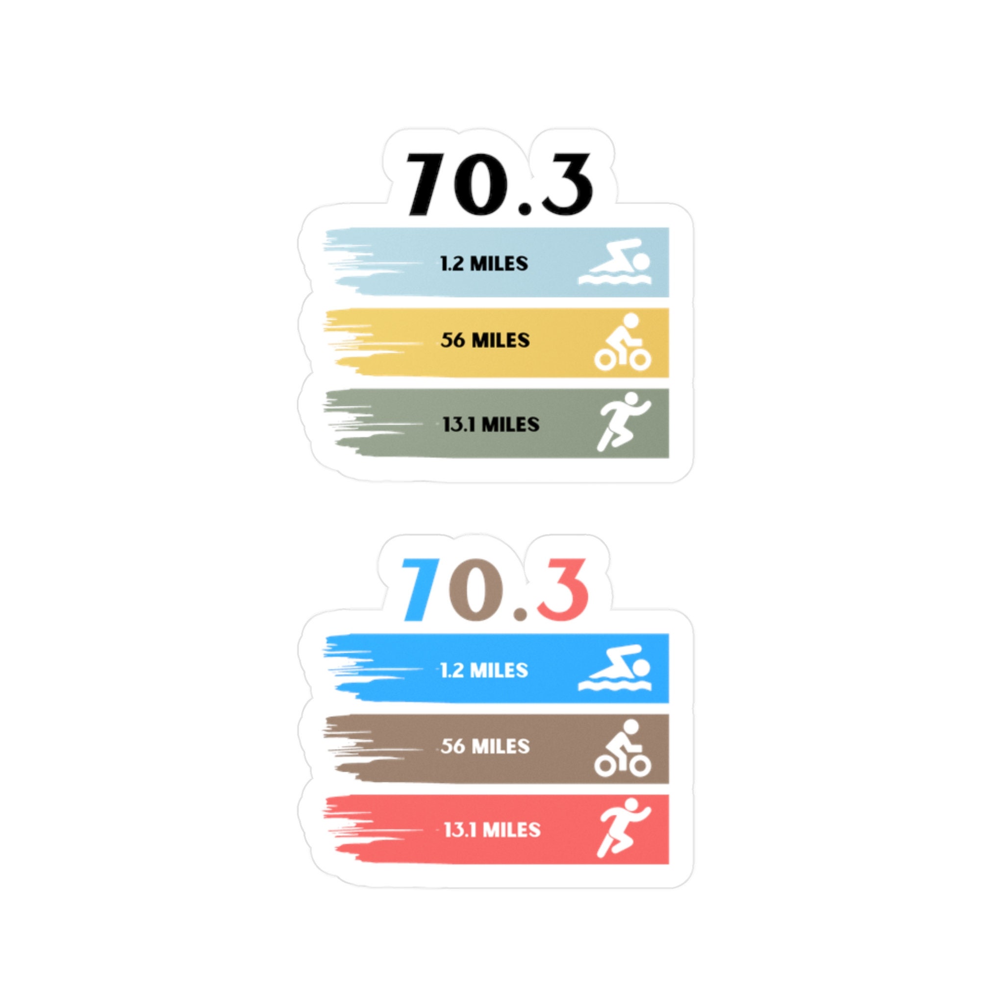 70.3 Stickers Kiss-cut Vinyl Decals, Triathlete Sticker, Triathlon ...