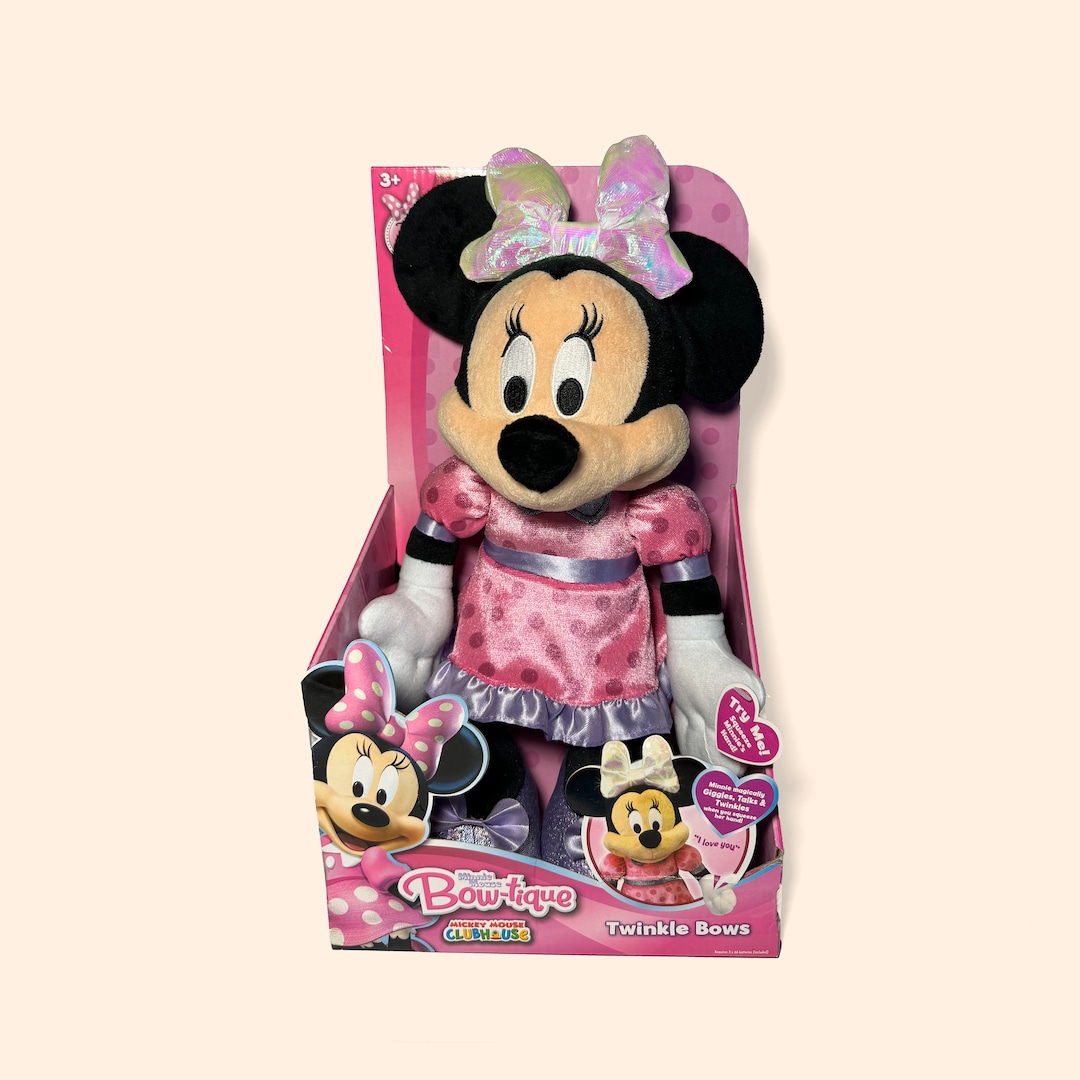 2000s Minnie Mouse Bow-tique Light up Talking Plush Stuffed Animal - Etsy