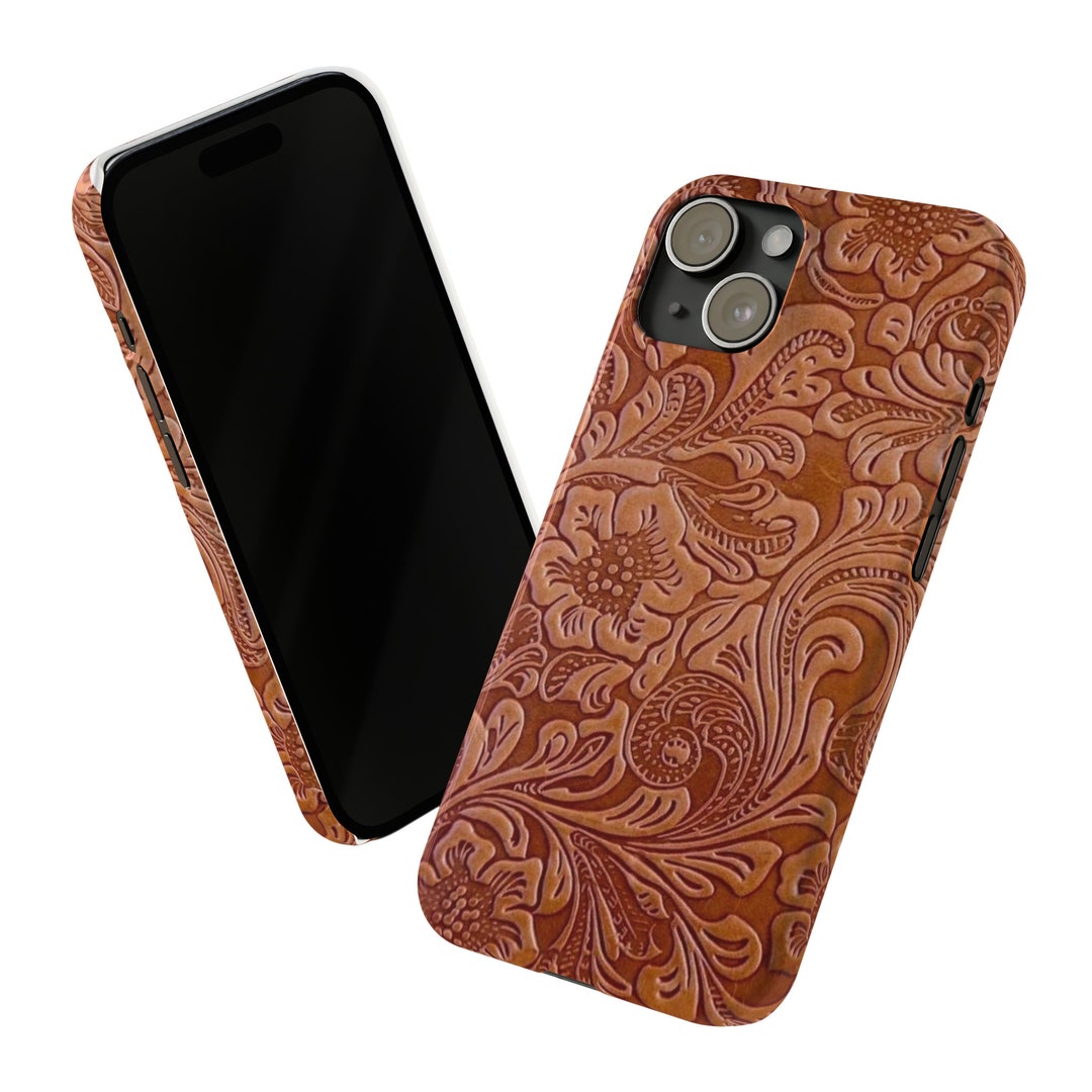 Leather Look Cowboy Floral Print Western Farm Country Western Custom ...