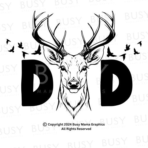 Dad, Father's Day, SVG, PNG, PDF, Hunting Dad, Deer, Wild Life, T-shirt ...