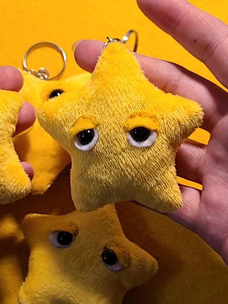 Sleepy Stars Handmade Plushie Keychains - Etsy