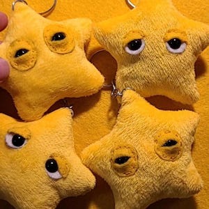 Sleepy Stars Handmade Plushie Keychains - Etsy