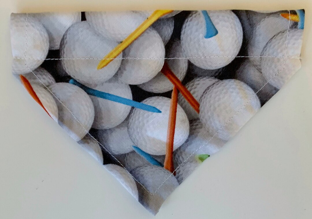 Golf Ball and Tees Over the Collar Pet Bandana - Etsy