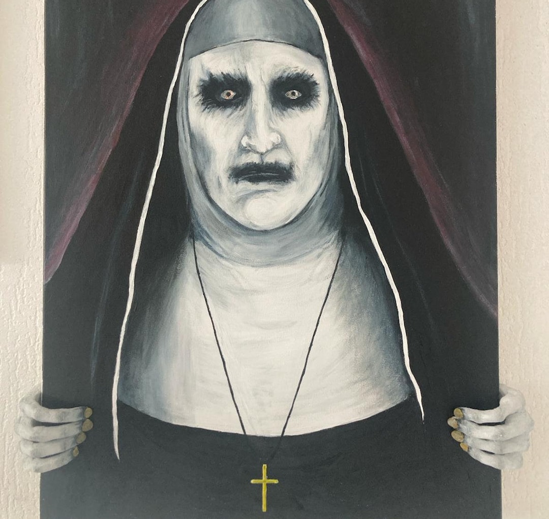 The Nun, Valak. Painting With Hands. - Etsy