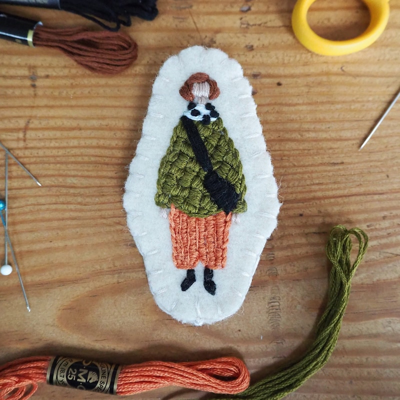 Hand Embroider Charm - Etsy