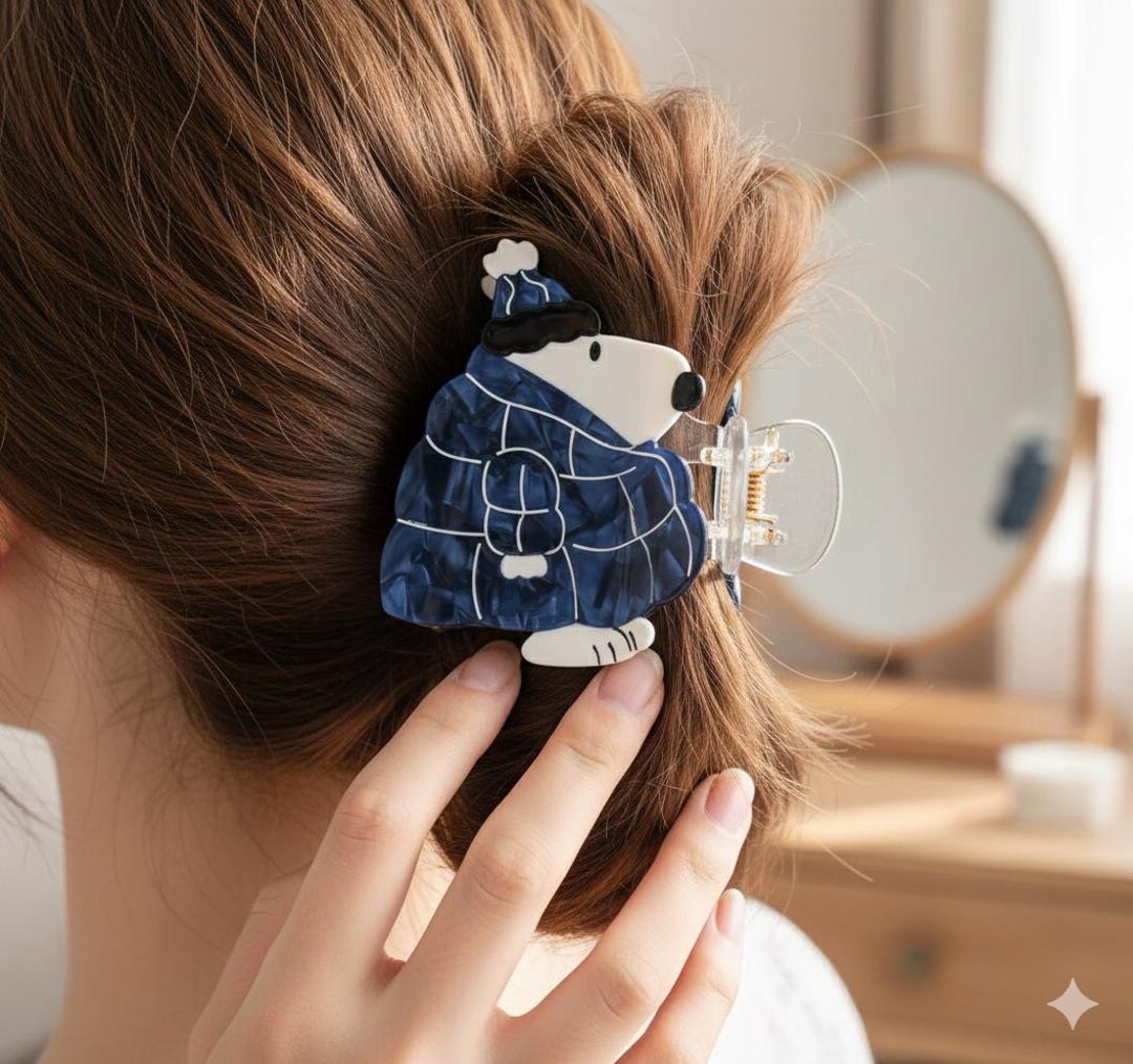 Snoopy Hair Claw Clip - Etsy