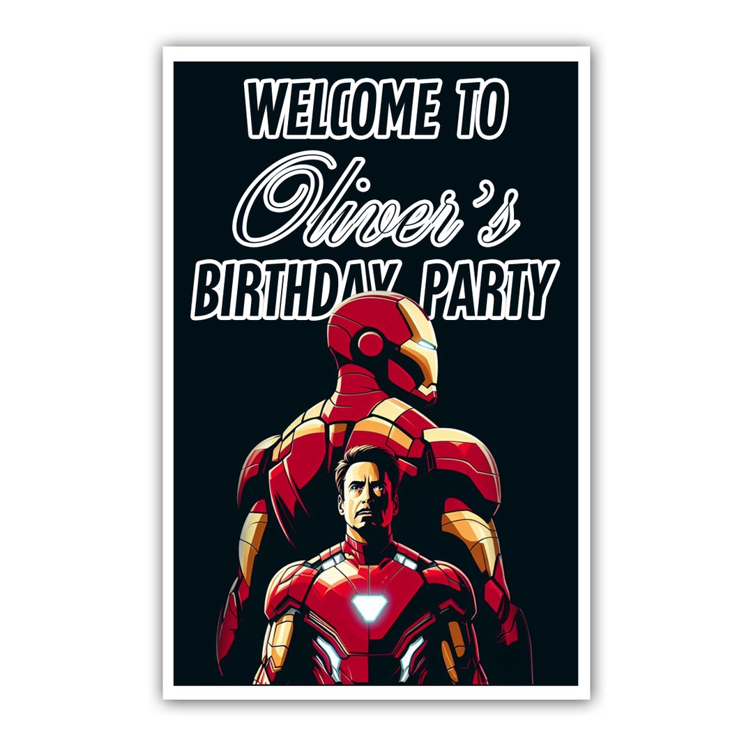 Personalized Ironman Welcome Sign - Etsy