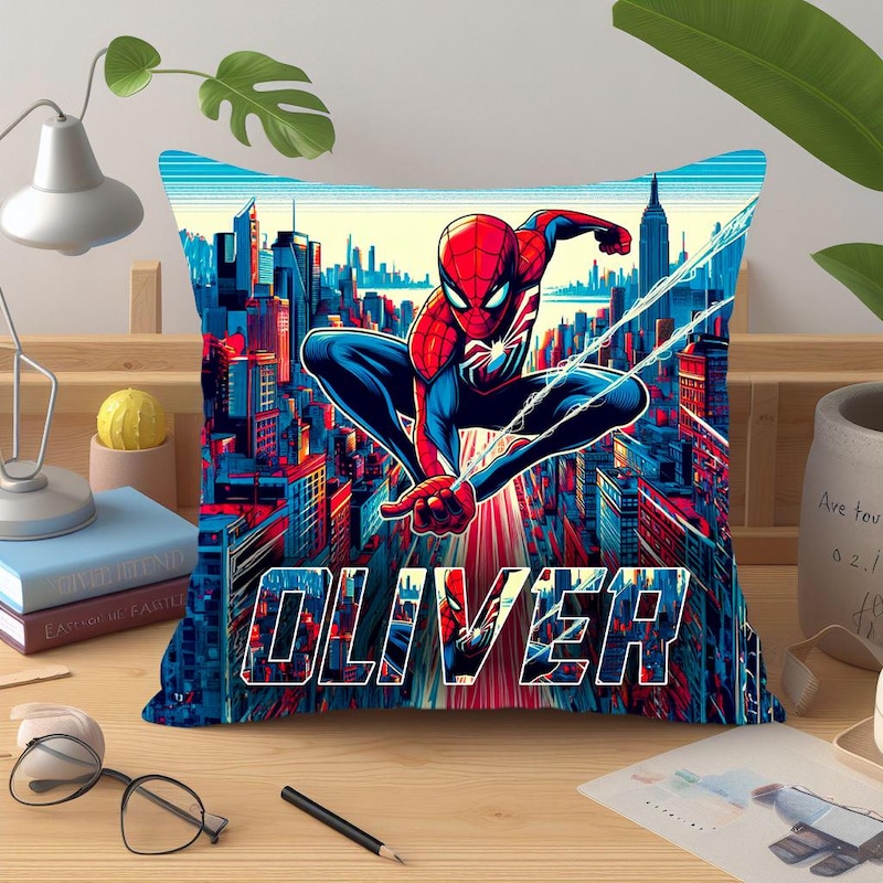 Spiderman Pillow Cover - Etsy