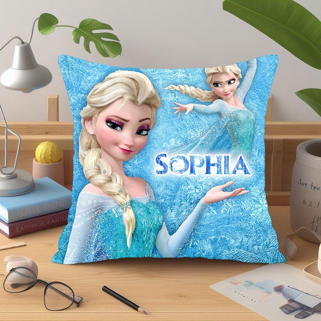 Personalized Frozen Pillow: Choose Your Favorite Character Elsa, Anna ...