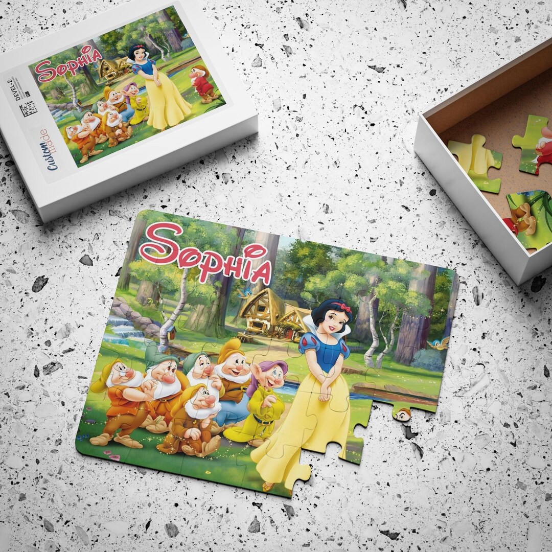 Personalized Snow White Jigsaw Puzzle for Kids - Etsy