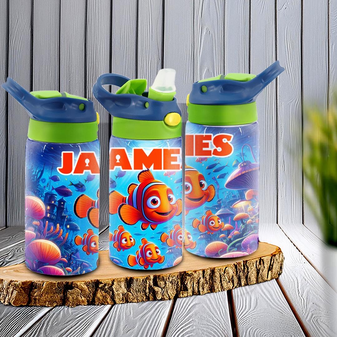 Finding Nemo Stainless Steel Kids Water Bottle – Customizable – Bpa ...