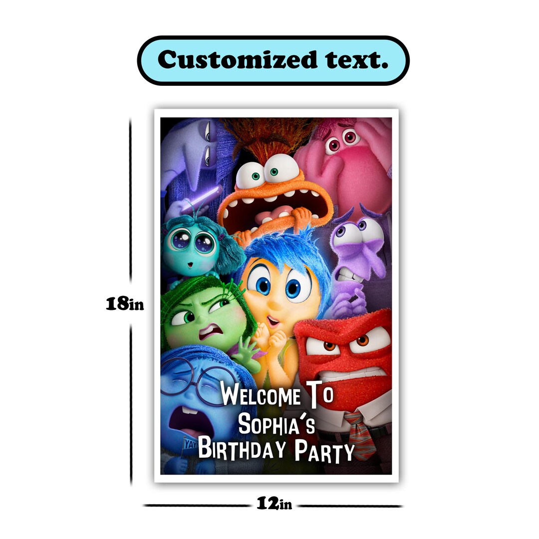 Personalized Inside Out Welcome Sign Featuring Name Crafted From 100% ...