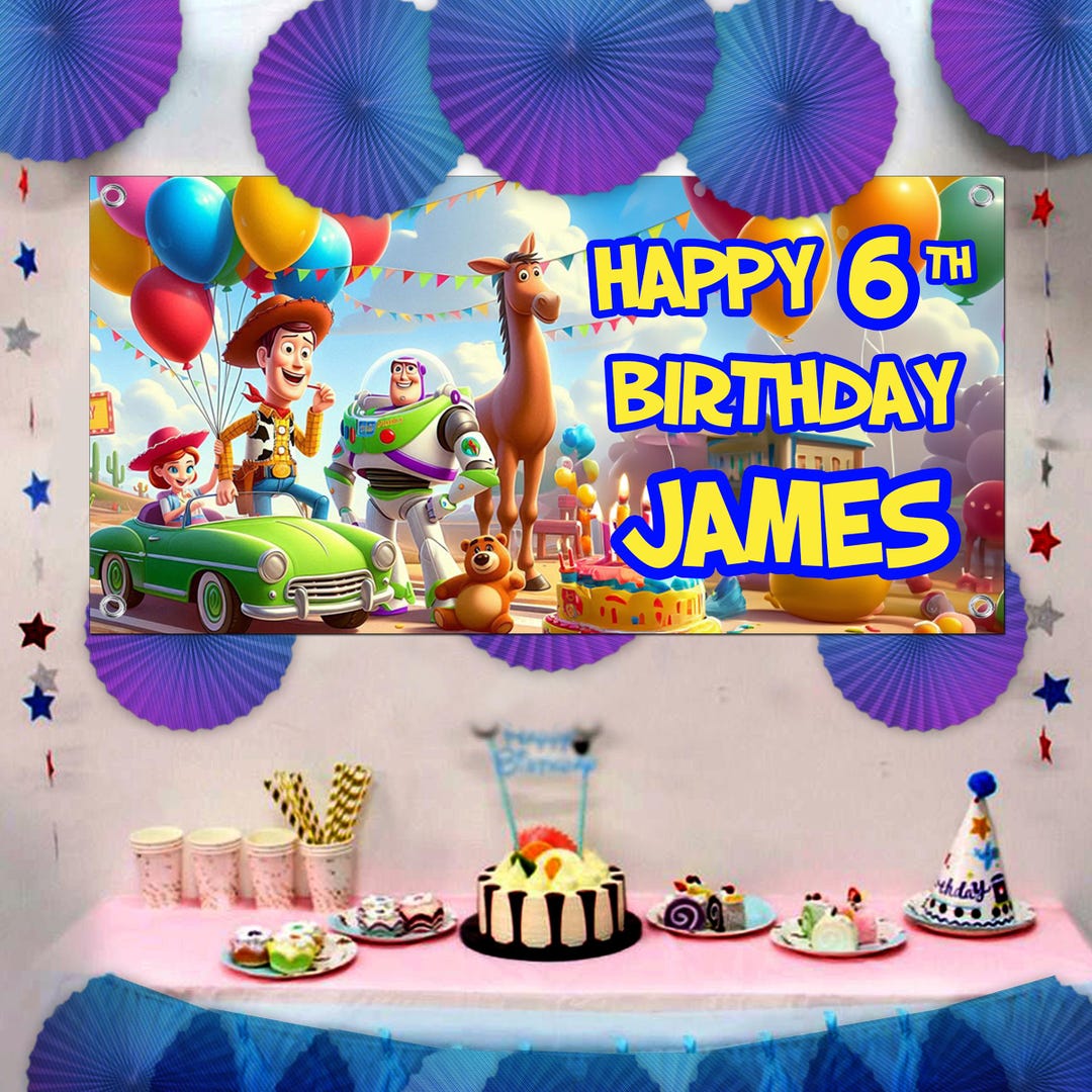 Toy Story Themed Indoor/outdoor Vinyl Banner Weatherproof 20x40in ...