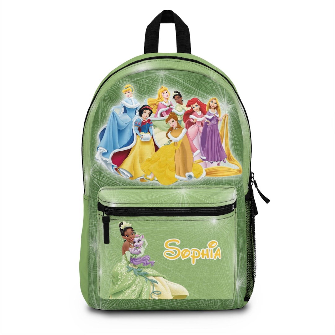 Personalized Princess Tiana Backpack for Kids – Custom Name, Durable ...