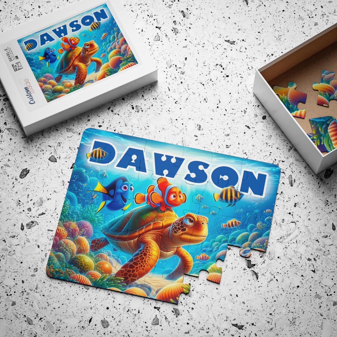 Personalized Finding Nemo Jigsaw Puzzle for Kids - Etsy