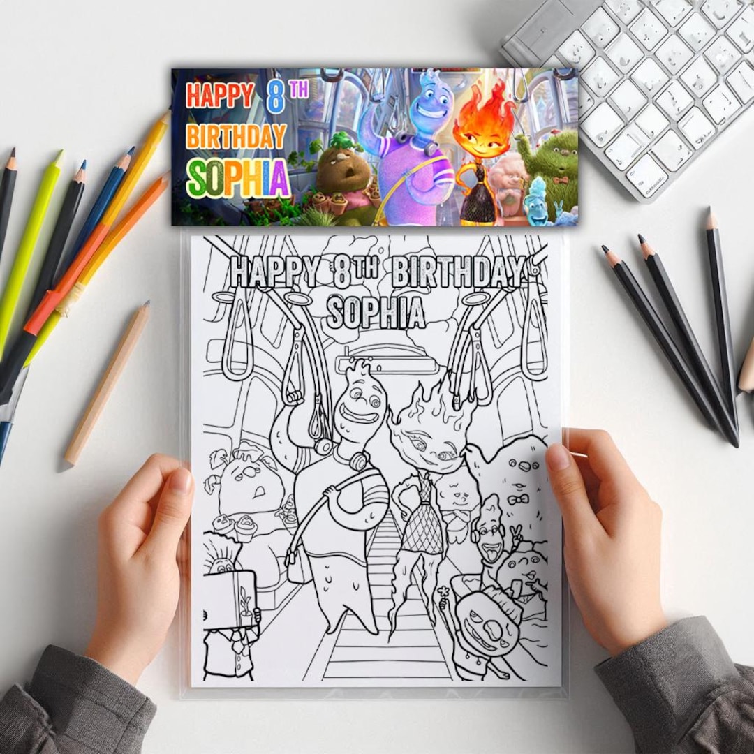 Elemental - Coloring Pack X3 Unique Designs + Color Topper - Digital ...