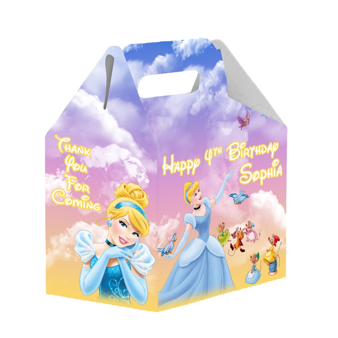Personalized Cinderella Gable Boxes - Etsy