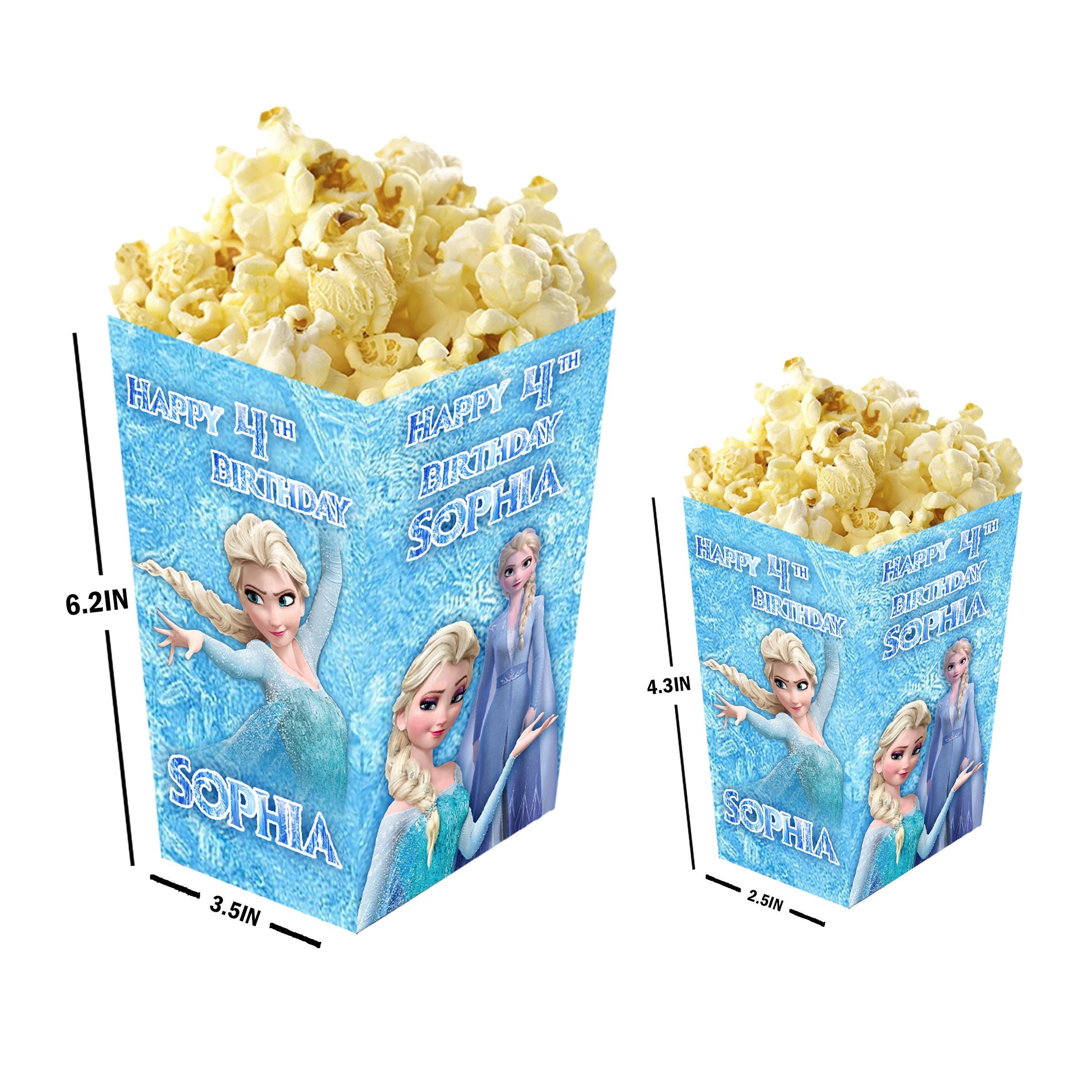 Personalized Frozen Popcorn Boxes: Choose Your Favorite Character Elsa ...