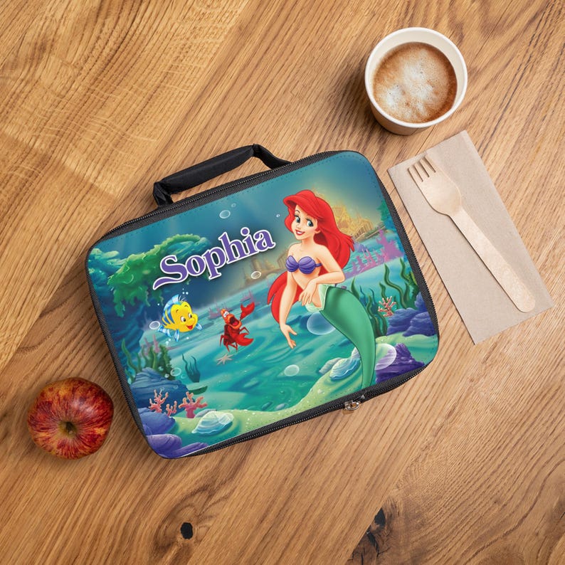 Personalized Little Mermaid Lunch Bag - Etsy