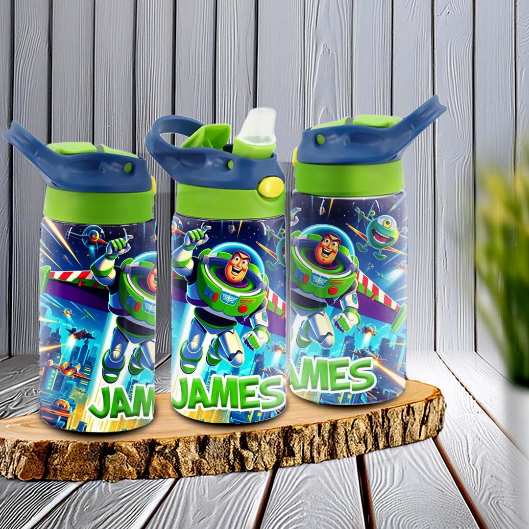 Personalized Buzz Lightyear Stainless Steel Kids Water Bottle - Etsy