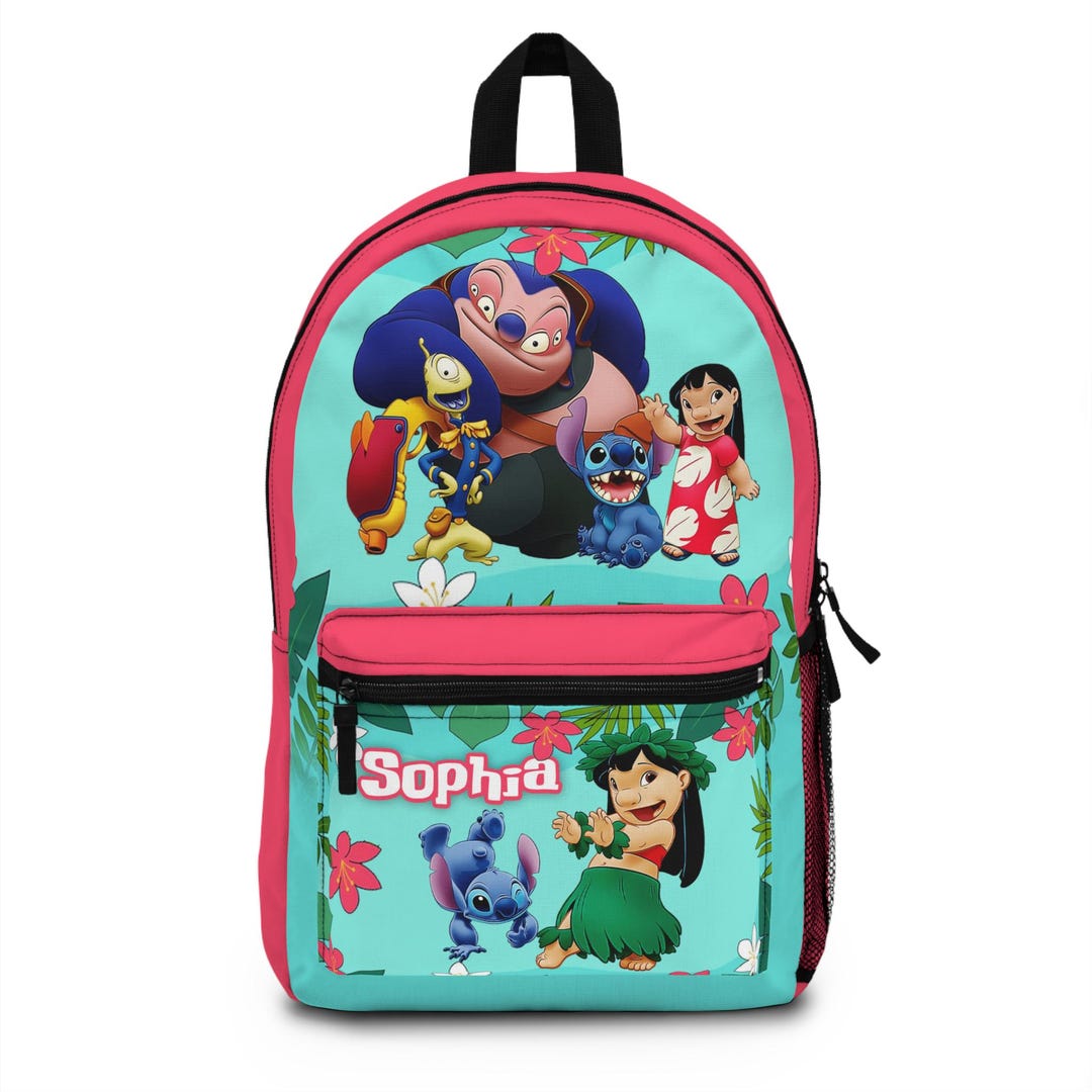 Personalized Lilo and Stitch Backpack for Kids – Custom Name, Durable ...