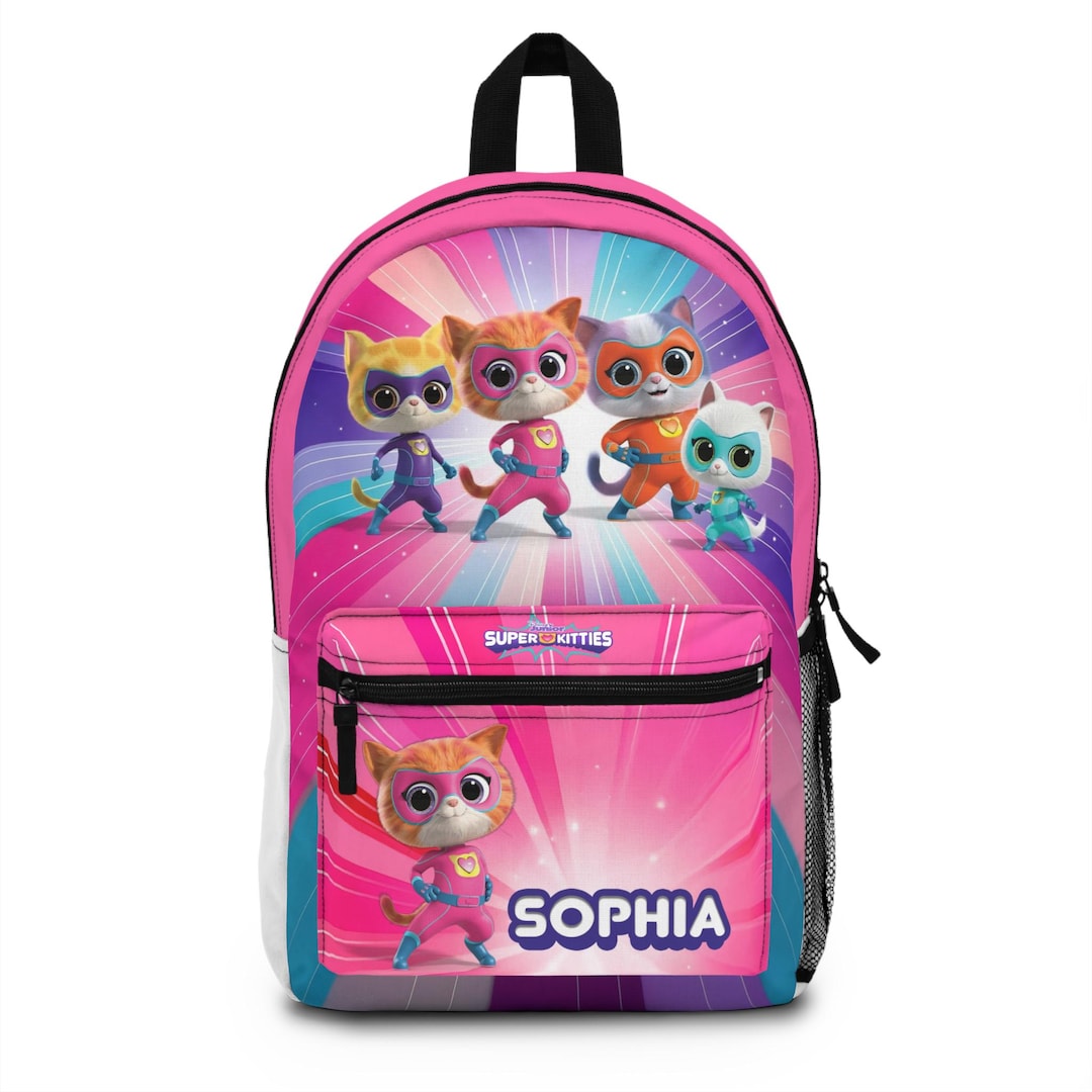 Personalized Superkitties Backpack - Etsy