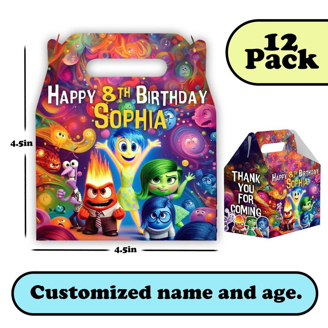 Custom Inside Out Gable Box 12 Pack 4.4x4.5x3 Inches 100% Cardboard - Etsy