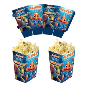 Finding Nemo - Popcorn Boxes Personalized With a Name and Age - 12 Pack ...