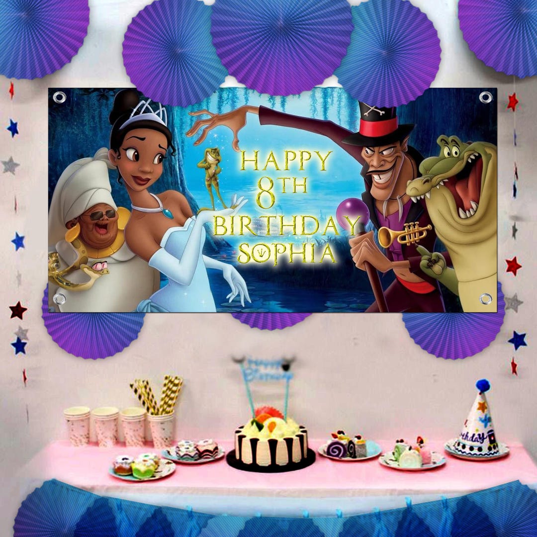 The Princess and the Frog Themed Indoor/outdoor Vinyl Banner ...