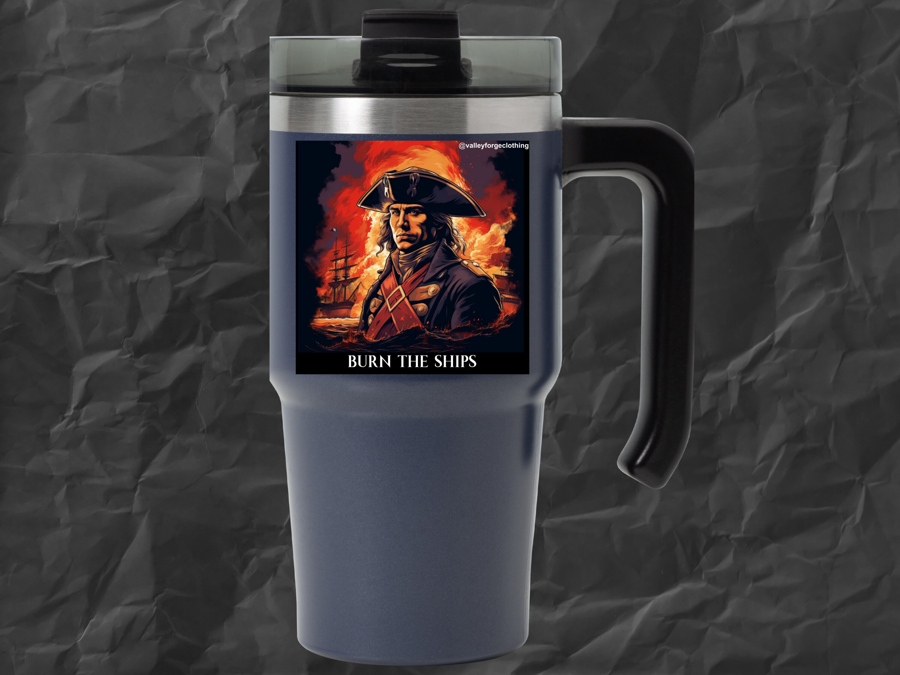Patriotic Burn the Ships Sublimation Sticker - Removable, and Glossy ...