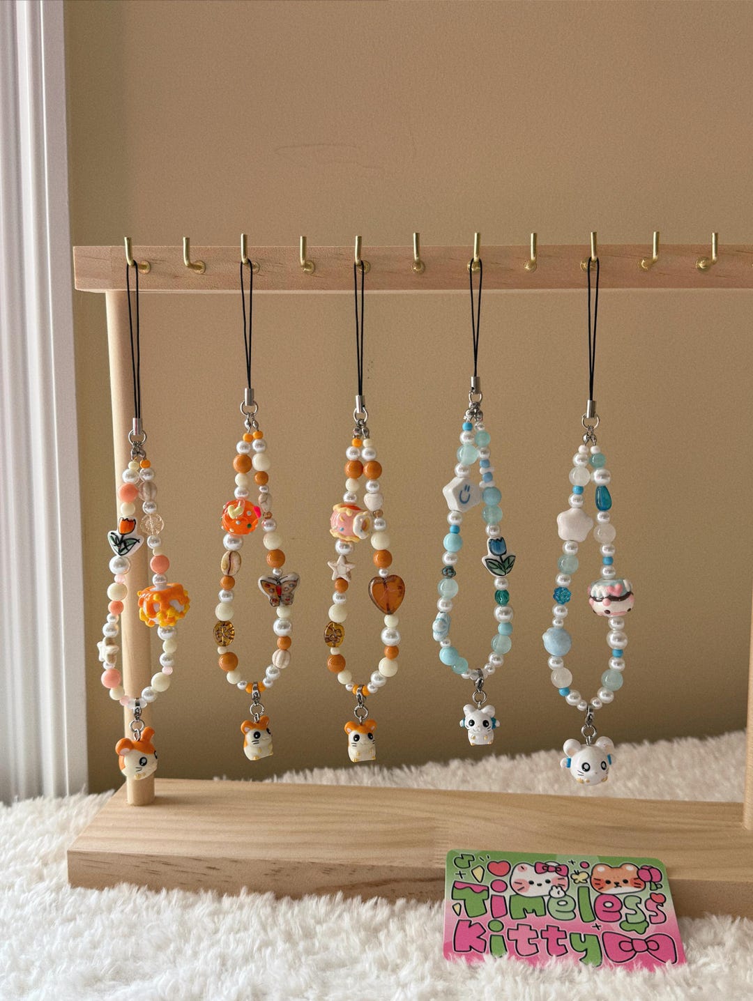 Kawaii Hamtaro Phone Charm (1.2) - Handmade Cute Character Phone Charm ...
