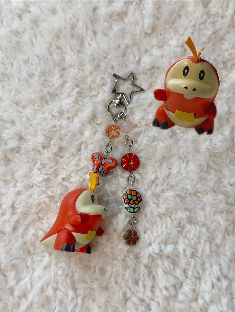 Kawaii Pokemon Bag Charm Orange (4.12) - Handmade Cute Character Bag ...