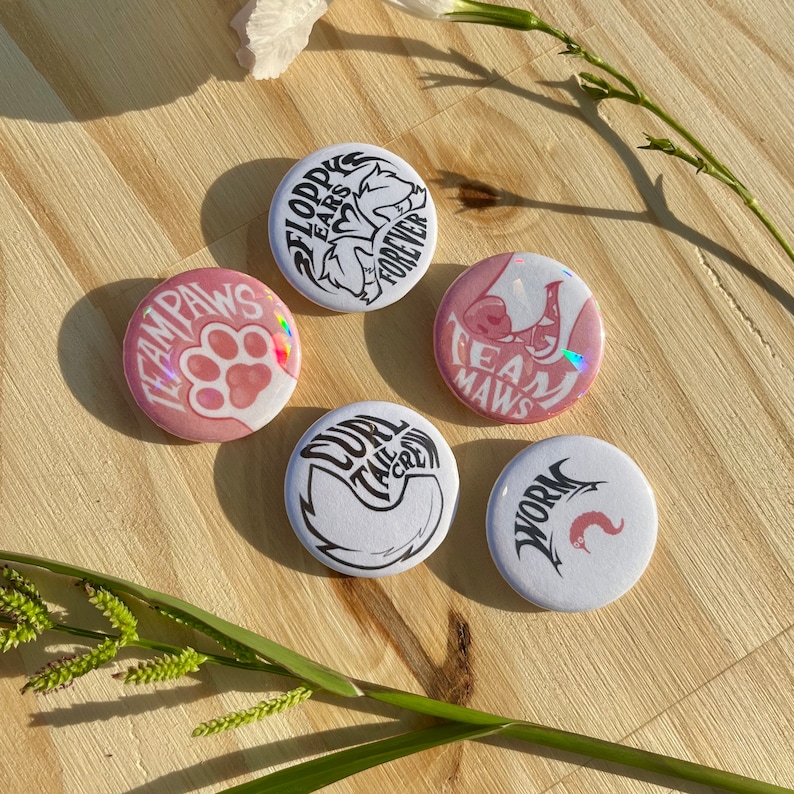 Paws Vs Maw Furry Pin Set - Etsy