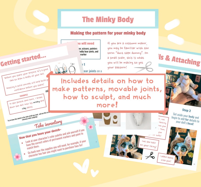 Artdoll Digital Guide Booklet- How to Make Anthro Furry Posable Doll ...