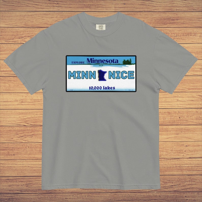 Minnesota Nice Plates Tee: Wear Your Land of Lakes Pride - Etsy