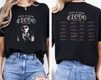 Peso Pluma Exodo Tour 2024 Shirt PNG, Peso Pluma 2024 Concert Fan Png ...