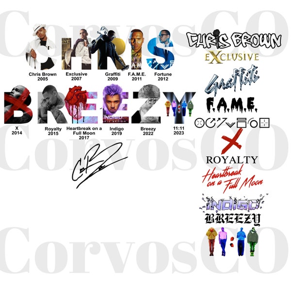 Chris Brown Albums Art - Etsy