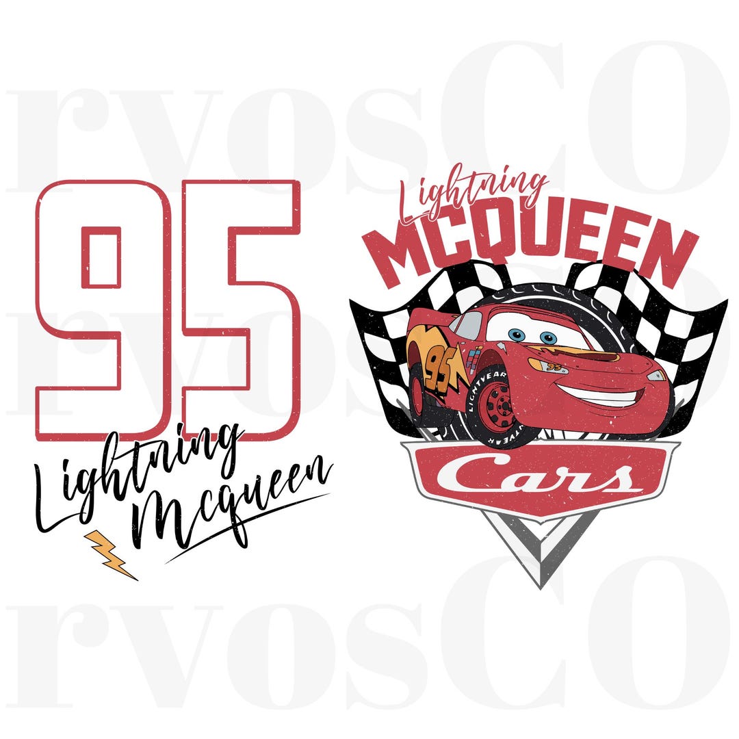 Lightning Mcqueen Car 95 PNG Bundle: Family Vacation Design (digital ...