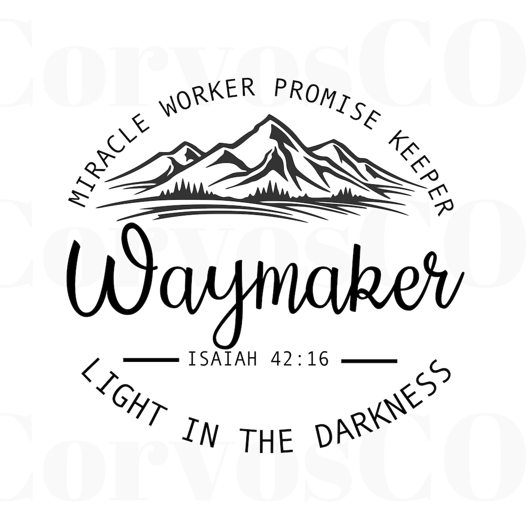 Waymaker PNG, Miracle Worker, Promise Keeper, Christian PNG, Religion ...