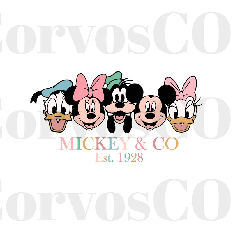 Mickey Mouse Retro Dtf - Etsy